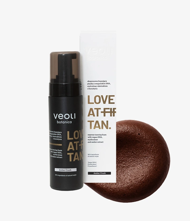 Express tanning foam with vegan DHA, erythrulose and amber extract LOVE ...